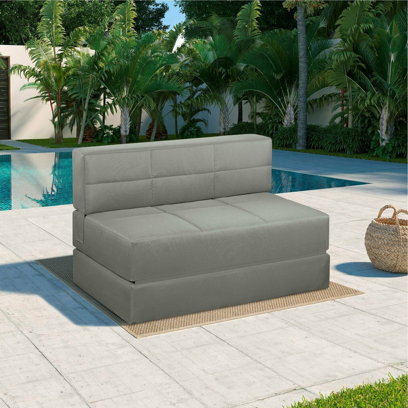 Диван MonoLuxe Амазон, бескаркасный, из водоотталкивающей ткани, для дома и улицы 120x77x72 см