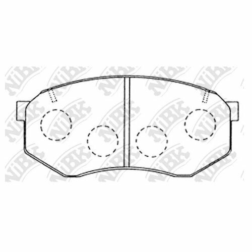 Комплект передних тормозных колодок Nibk PN1246