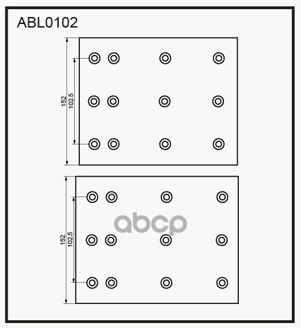 Тормозные Накладки (ось L1 8т КАМАЗ) ALLIED NIPPON арт. ABL0102