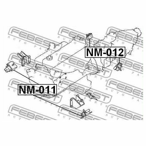 Опора двигателя Febest NM011 для Nissan Patrol IV, V
