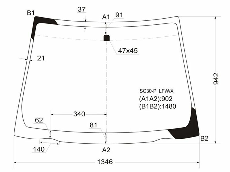 Стекло лобовое Toyota Vitz 10-20 / Yaris 10-20 XYG арт. SC30PLFWX