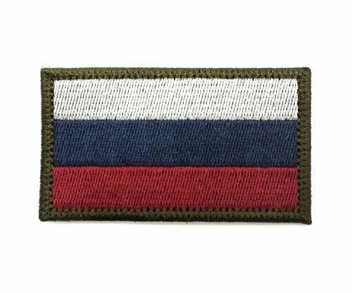 Шеврон Флаг Триколор защитный 4*6