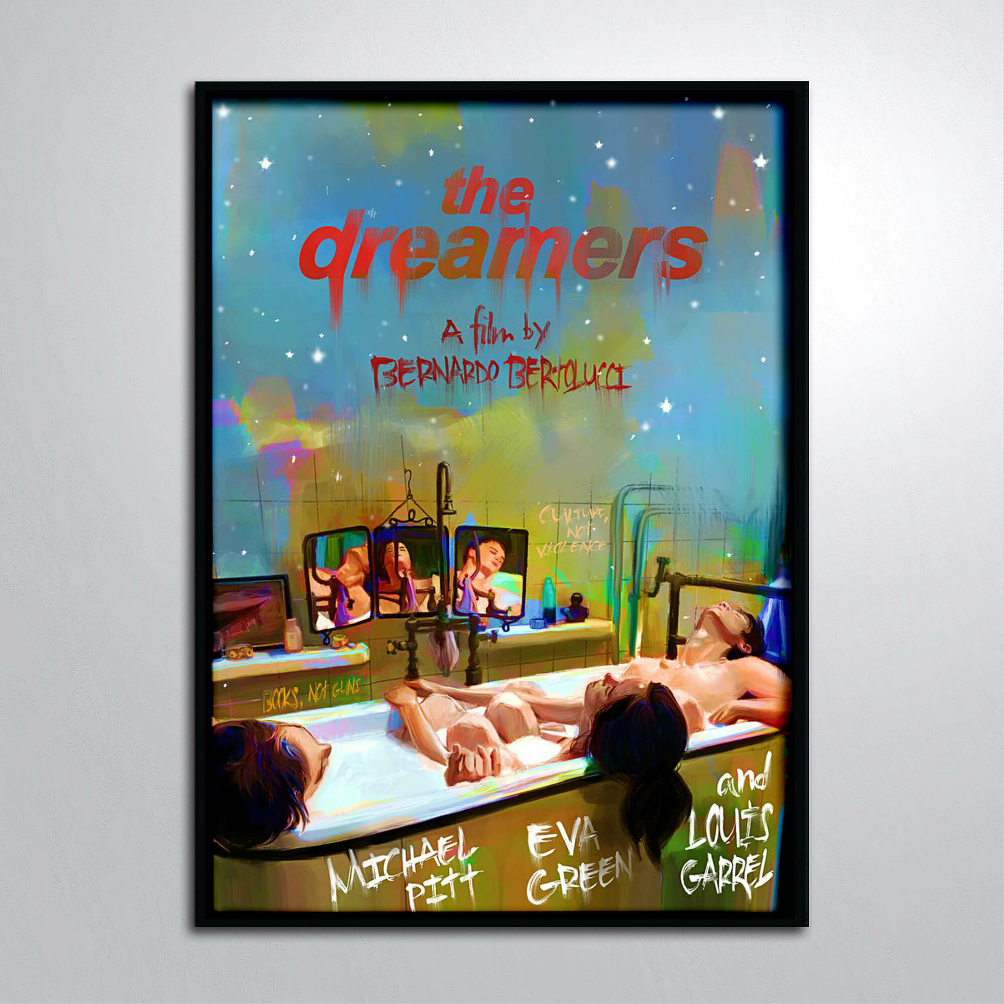 Постер без рамы/Бернардо Бертолуччи Мечтатели Ванна Арт The Dreamers (А2/420х594)