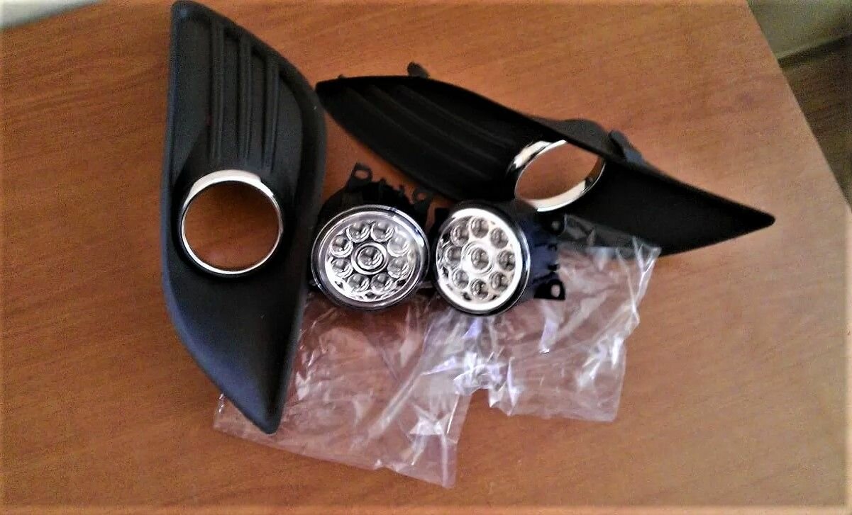 Противотуманные фары LED диодные ПТФ на Форд Фокус 2 рестайлинг (2008-2011 г. в.)