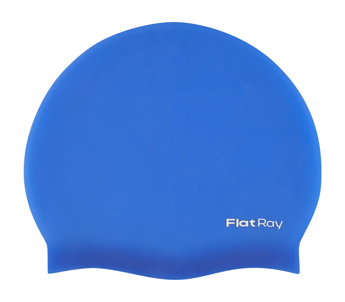 Шапочка для павания силиконовая Flat Ray Silicone Swim Cap (синий)