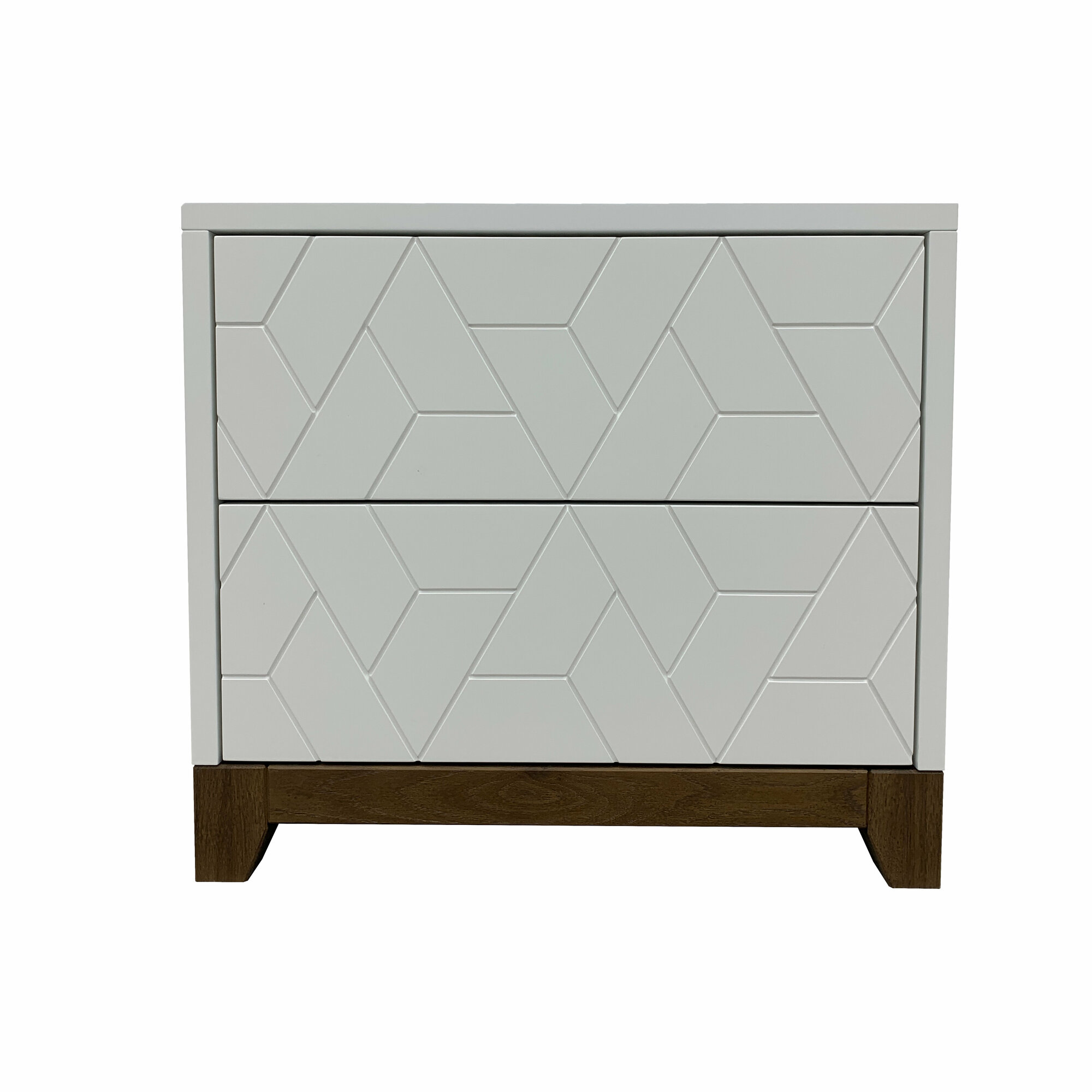 Тумба прикроватная СК "Сильвана" Elegance Белая 50х45х45 см