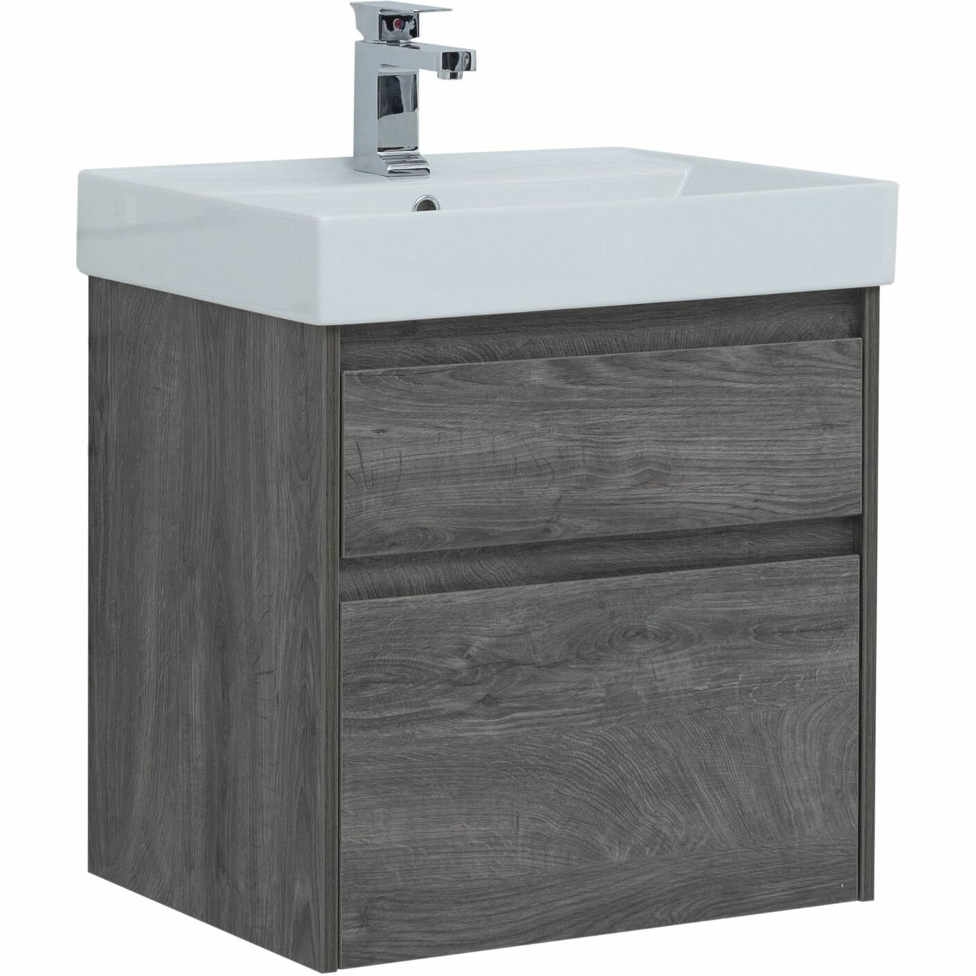 Тумба с раковиной Aquanet (Акванет) Nova Lite 60 дуб рошелье (2 ящика) 00242577