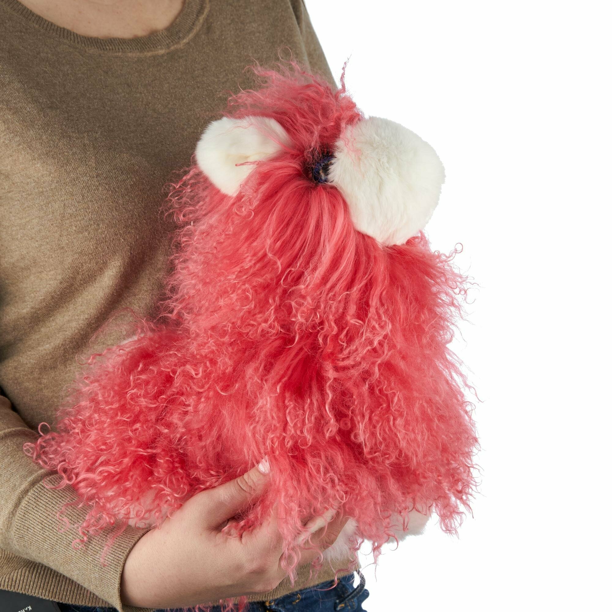 Мягкая игрушка Лама Holich Toys из натурального меха разовый, мягкие игрушки, игрушки для детей, детские игрушки, игрушки для девочек, игрушки для мальчиков