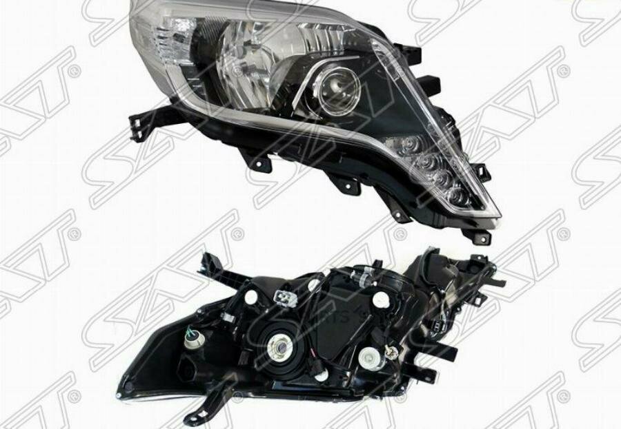 Фара Toyota Land Cruiser Prado (J150) 13-17 (Справа/ LED/Галоген/ ДХО/ С электрокорректором) SAT ST-212-11Y5R | цена за 1 шт