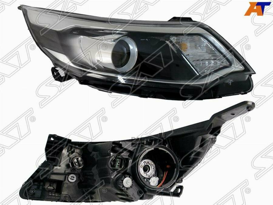 Фара Kia Rio 15-17 (Справа/ Галоген/ С электрокорректором/ Линза) SAT ST-223-11R3R | цена за 1 шт