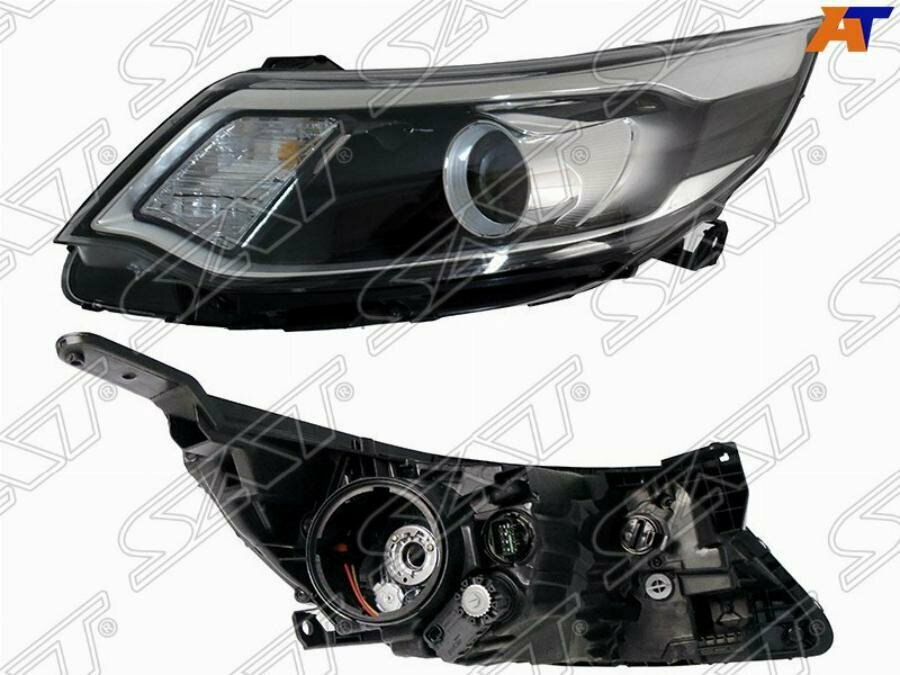 Фара Kia Rio 15-17 (Слева/ Галоген/ С электрокорректором/ Линза) SAT ST-223-11R3L | цена за 1 шт