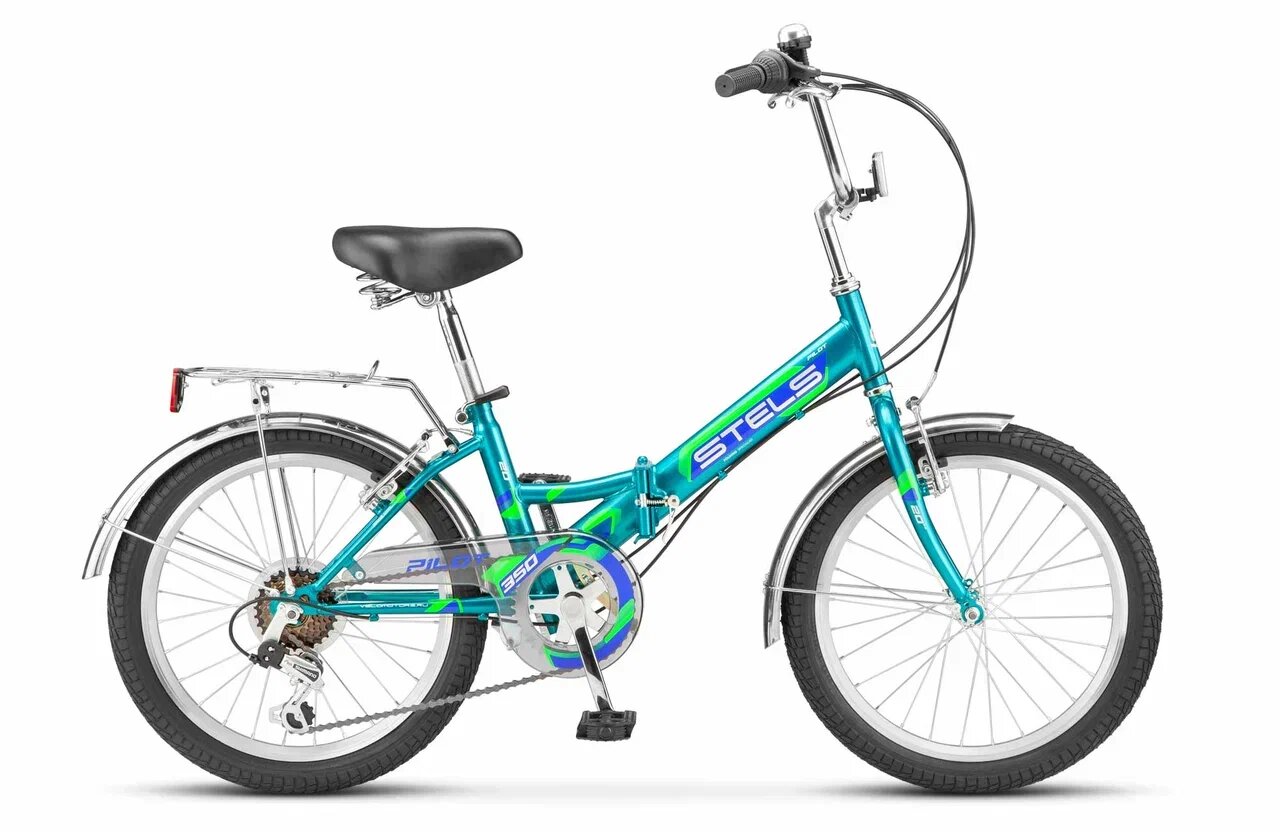 20" STELS Pilot-350 2023 (рама 13", морская волна)