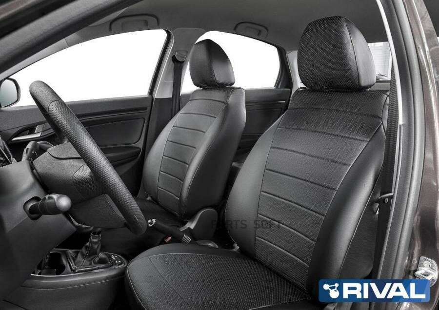 RIVAL SC.1005.1 Авточехлы Chevrolet Aveo Sd (40/60) 2003-2012 / Ravon R3 (40/60) 2016- экокожа строчка ()