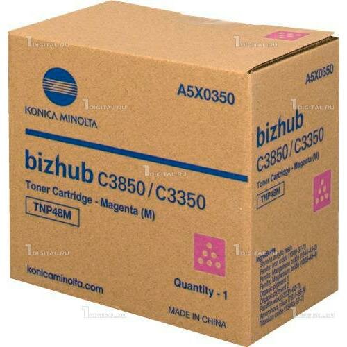 Картридж Konica Minolta TNP-48M пурпурный для bizhub C3350/ C3850 (10K) (A5X0350)
