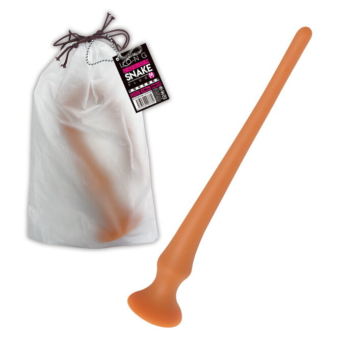 Эластичный анальный стимулятор Long Snake Plug M