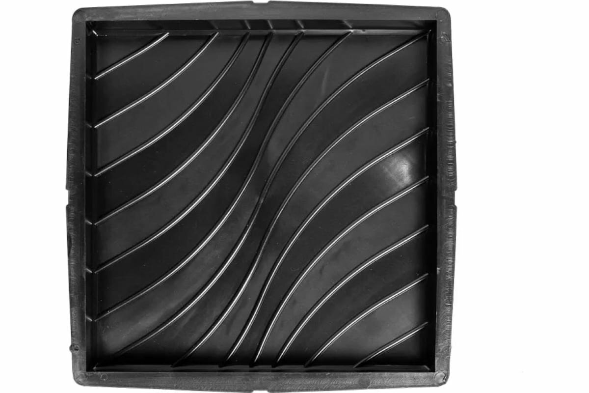 Форма для тротуарной плитки Квадрат Волна 35х35х5 см комплект 5 штук