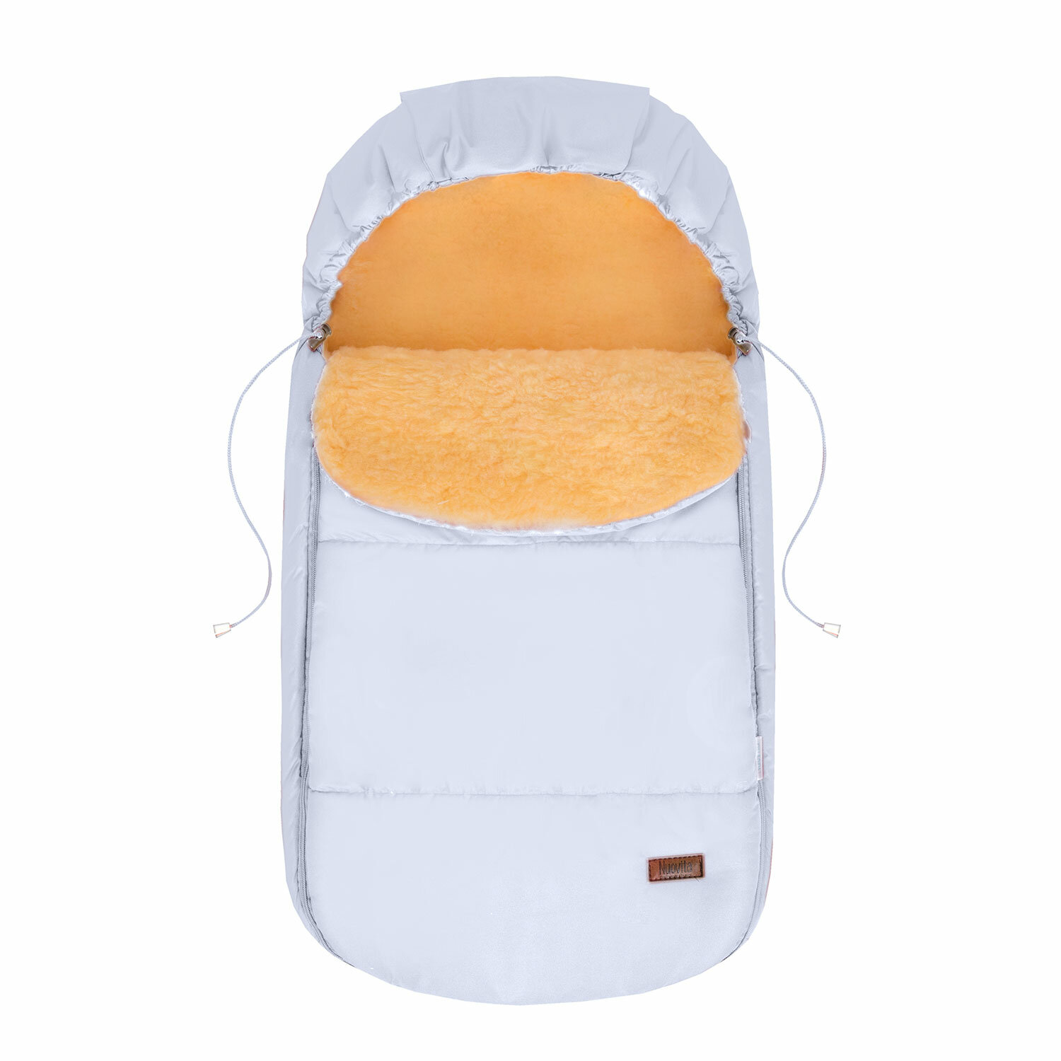 Конверт в коляску зимний меховой Nuovita Vichingo Pesco (Bianco/Белый)