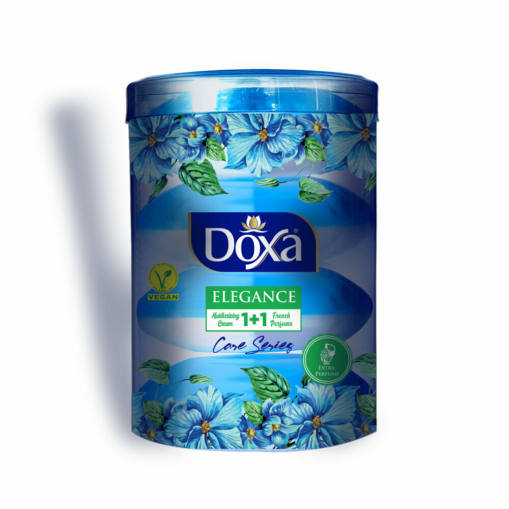Мыло твердое DOXA Care series, двухцветное, Элегантность, туба, 4х100 г