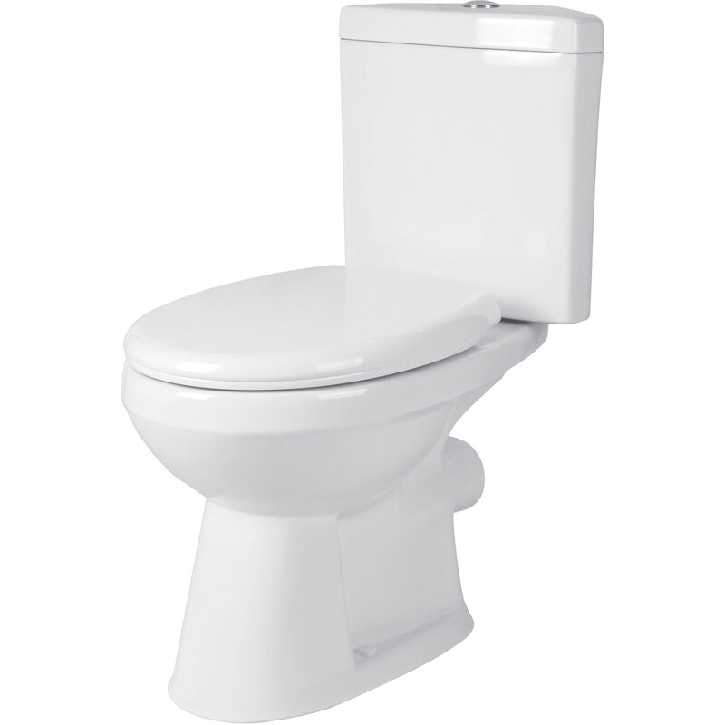 Унитаз-компакт угловой с сиденьем микролифт Creo Ceramique (Крео Керамика) Project с сиденьем и бачком белый PR1002S+PR1003D+PR1001S