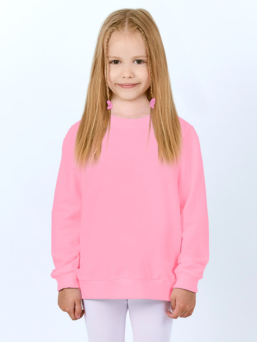 Свитшот детский оверсайз школьный толстовка без капюшона