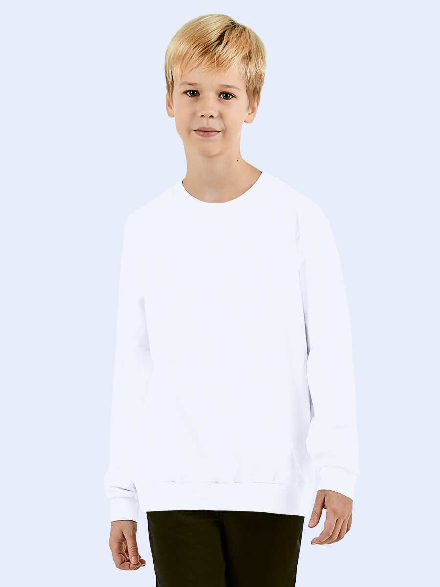 Свитшот детский оверсайз школьный толстовка без капюшона