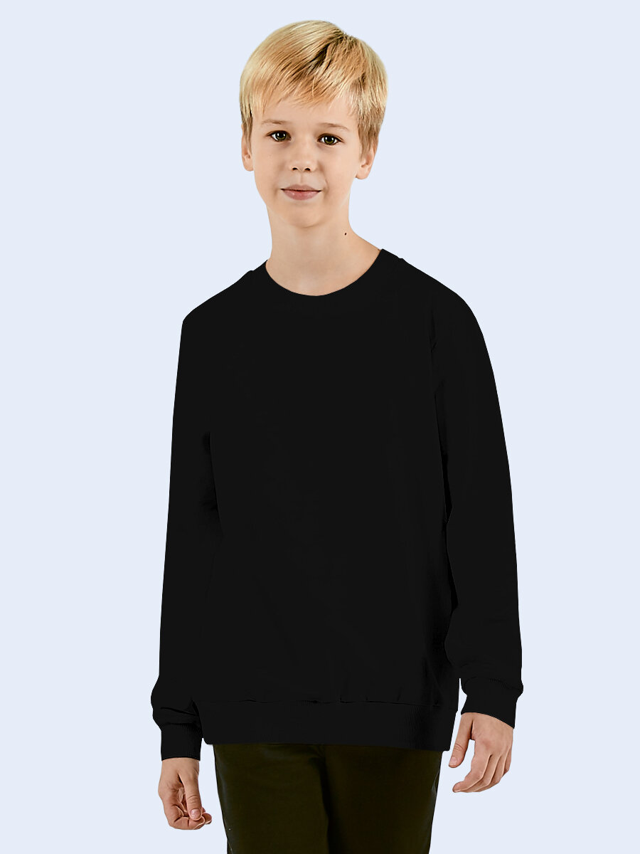 Свитшот детский оверсайз школьный толстовка без капюшона