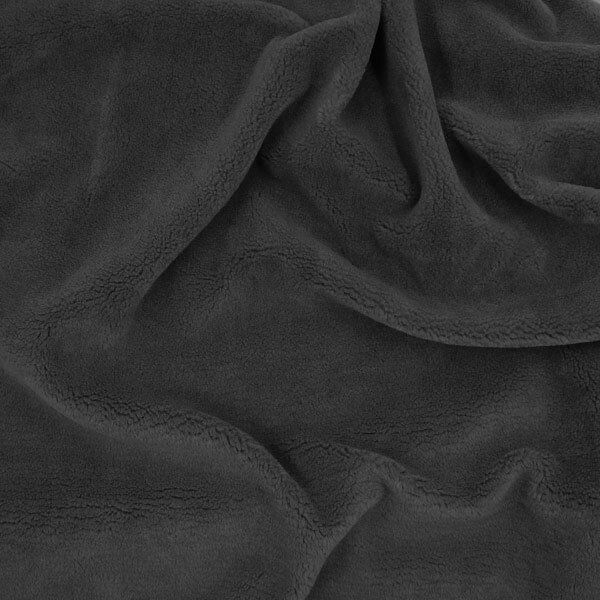 Искусственный мех Ткани-100, черный, 100 % полиэстер, 1,4 м x 1 м