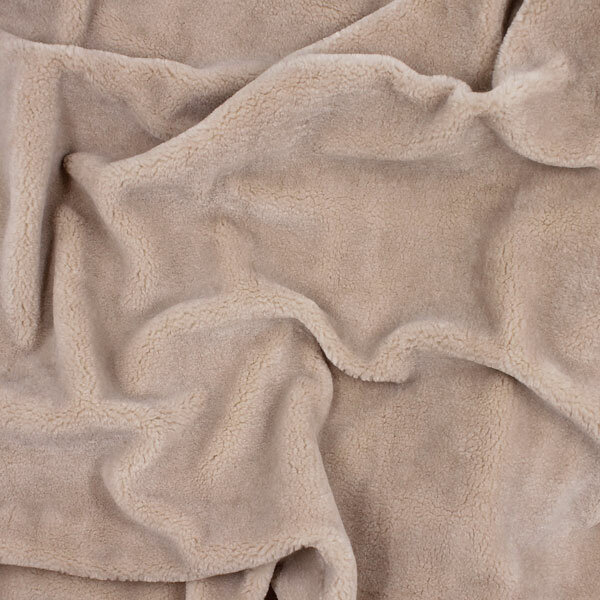 Искусственный мех Ткани-100, бежевый, ширина 1,4 м, длина 1 м