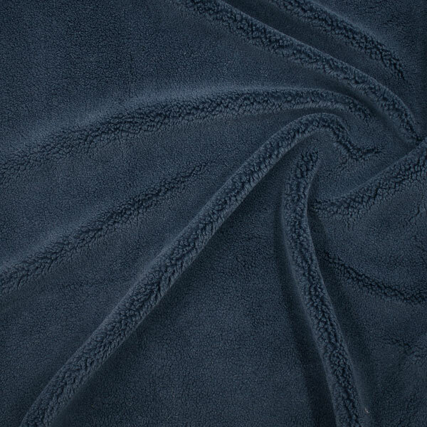 Мех искусственный темно-синий, 1,4х1м