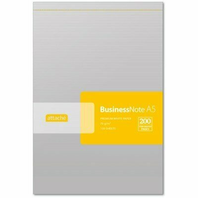 Блокнот Attache А5 100 листов серебристый без линовки на скрепке, 218731