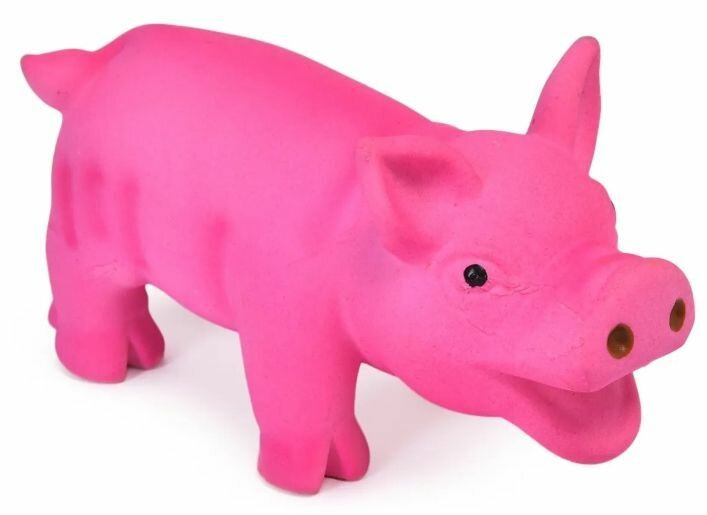 Nobby Игрушка для собак Цветные свинки, пищалка, 11 см