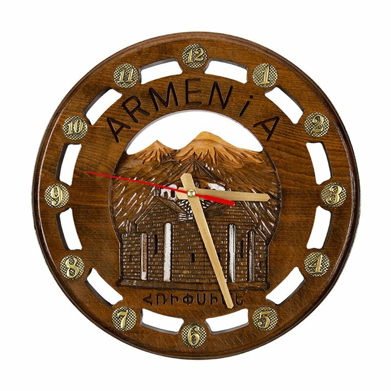 Часы резные "Армения"