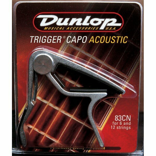 Каподастр DUNLOP 83CN для акустической гитары, никель