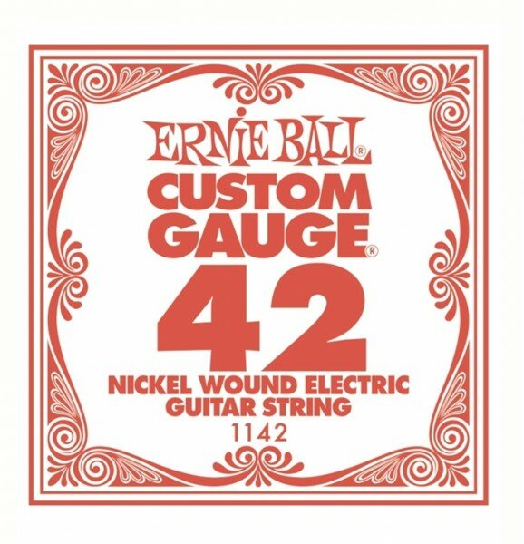 Одиночная струна для электрогитары Ernie Ball 1142 Custom Gauge 42