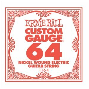 Одиночная струна для электрогитары Ernie Ball 1164 Custom Gauge 64