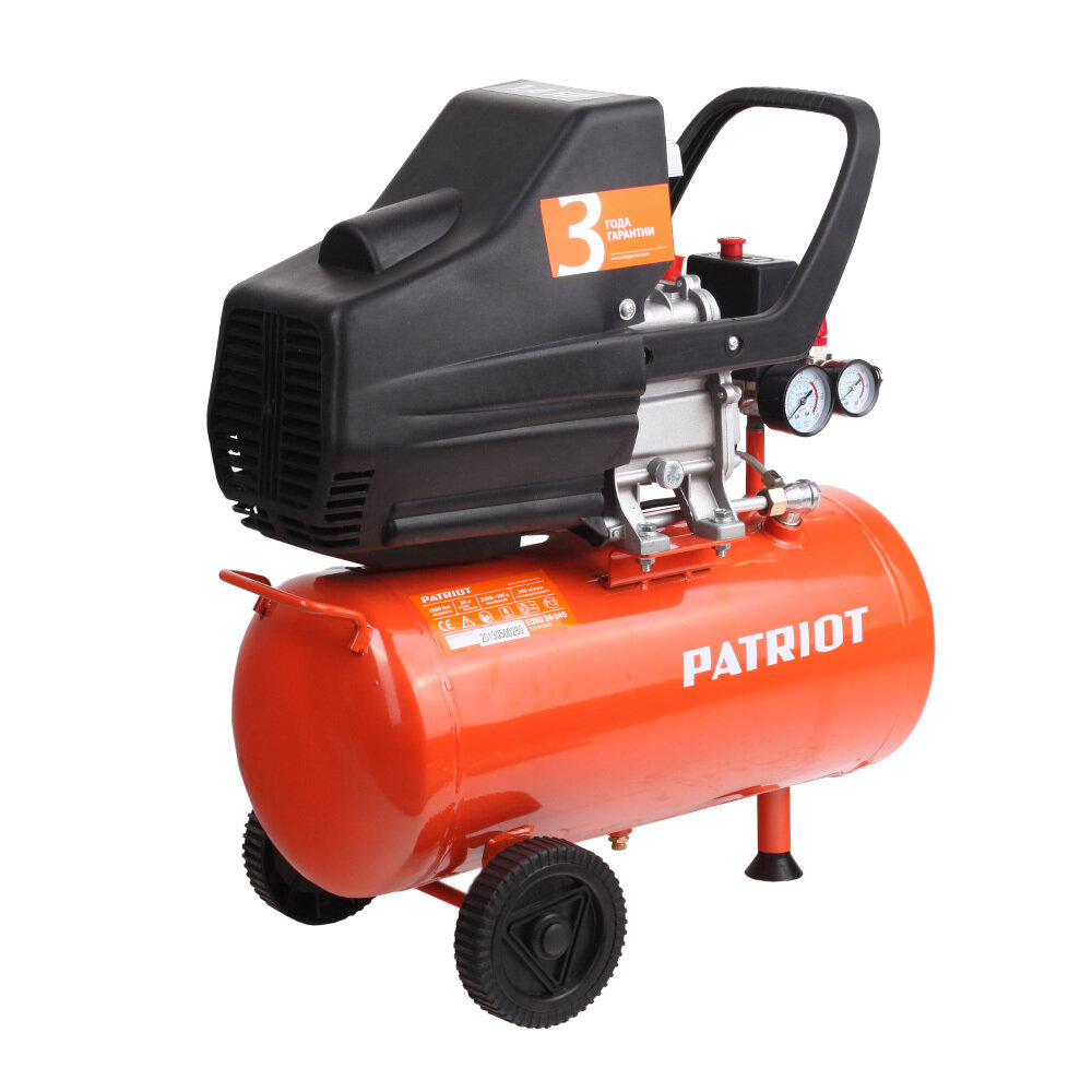 Компрессор поршневой масляный Patriot EURO 24/240, 8 бар, 1.5 кВт, 525306365