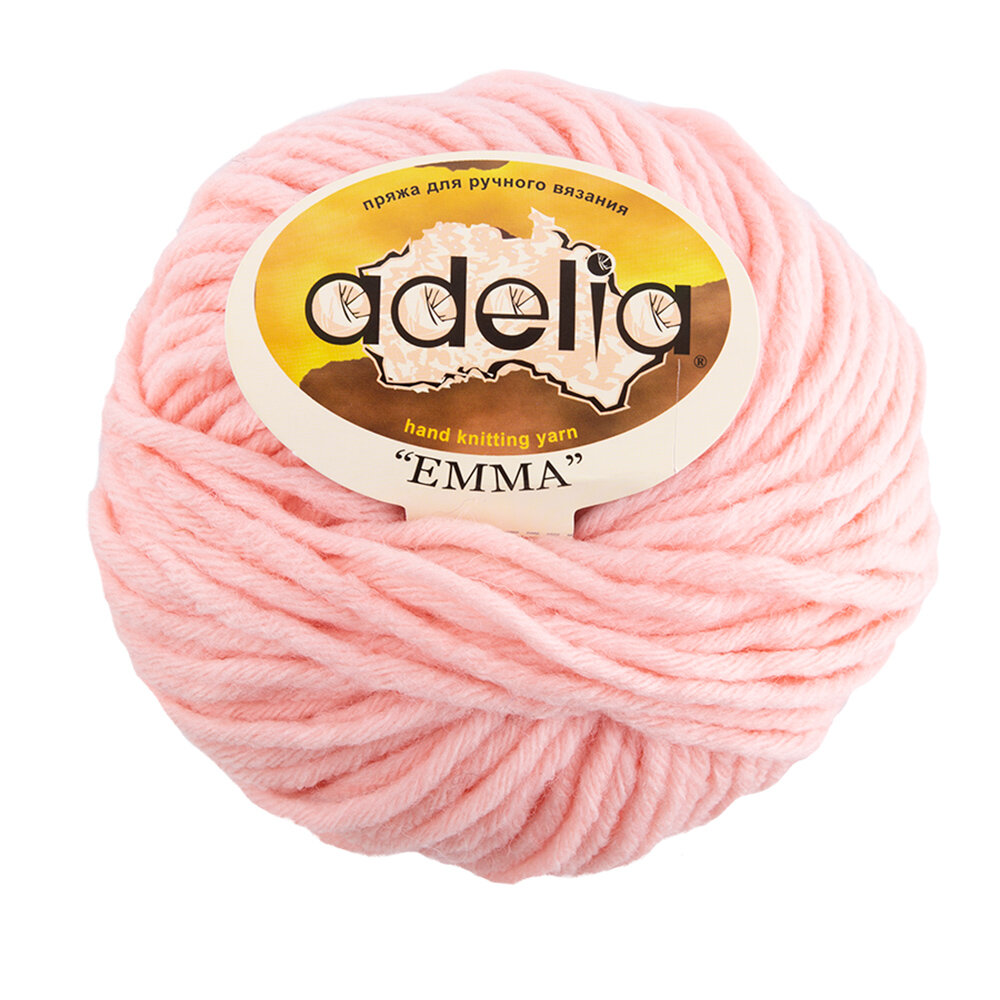 Пряжа ADELIA "EMMA" 80% акрил, 20% шерсть 50 г 50 м №23 розовый
