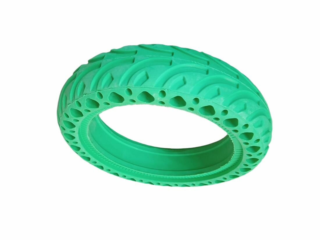 Покрышка литая с перфорацией для Xiaomi Mijia M365 8.5x2 Зеленая