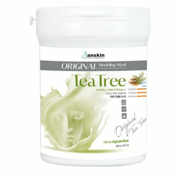 Anskin Original Маска для лица косметическая, альгинатная с экстрактом чайного дерева Teatree Modeling Mask, 240гр