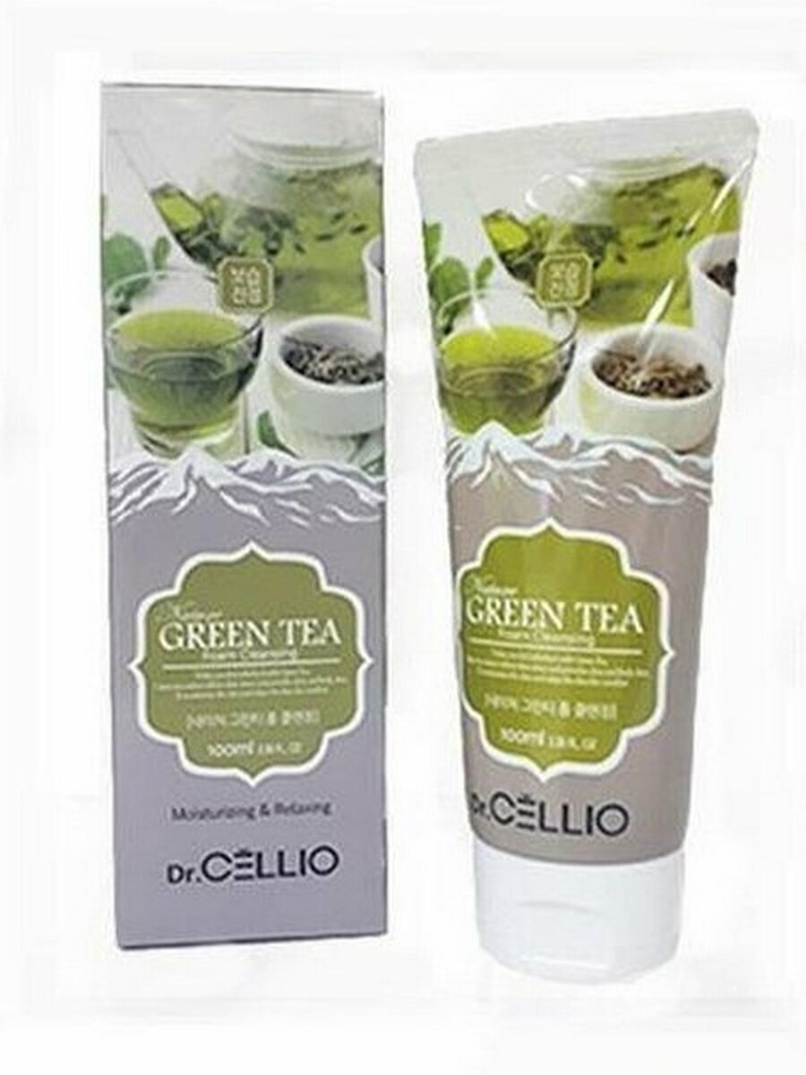 Dr. Cellio Пенка для умывания с экстрактом зеленого чая G70 Nature Greentea Foam Cleansing, 100 мл