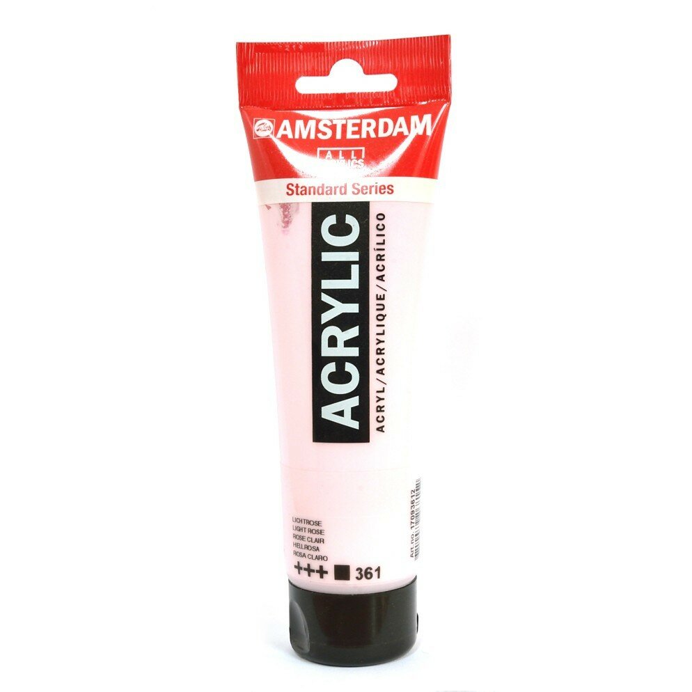Краска акриловая AMSTERDAM цв.№361 розовый светлый туба 120мл