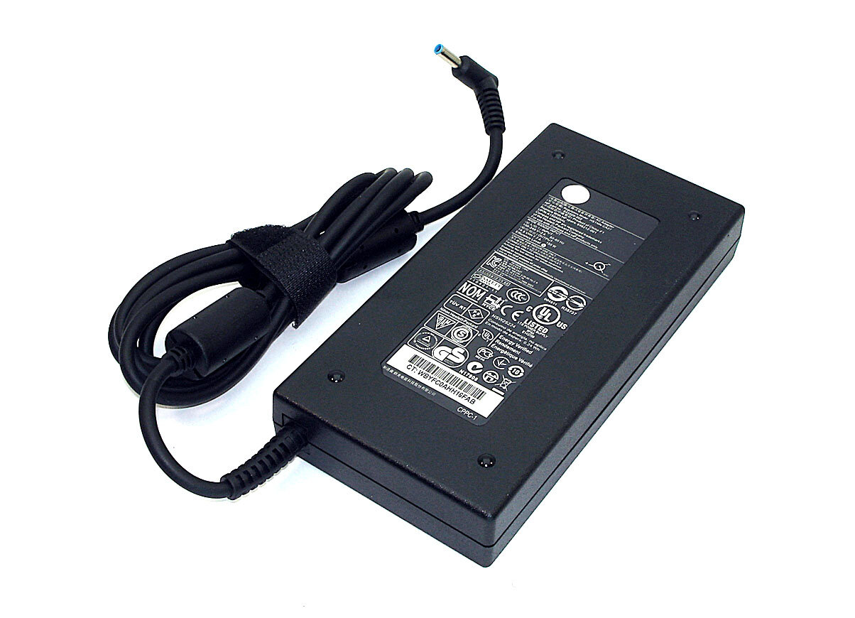 Блок питания для ноутбука HP 19.5V 7.7A 150W 4.5х3.0mm (HSTNN-DA25) Pavilion Gaming 15-cx0000, без сетевого кабеля, черная, HC/ORG