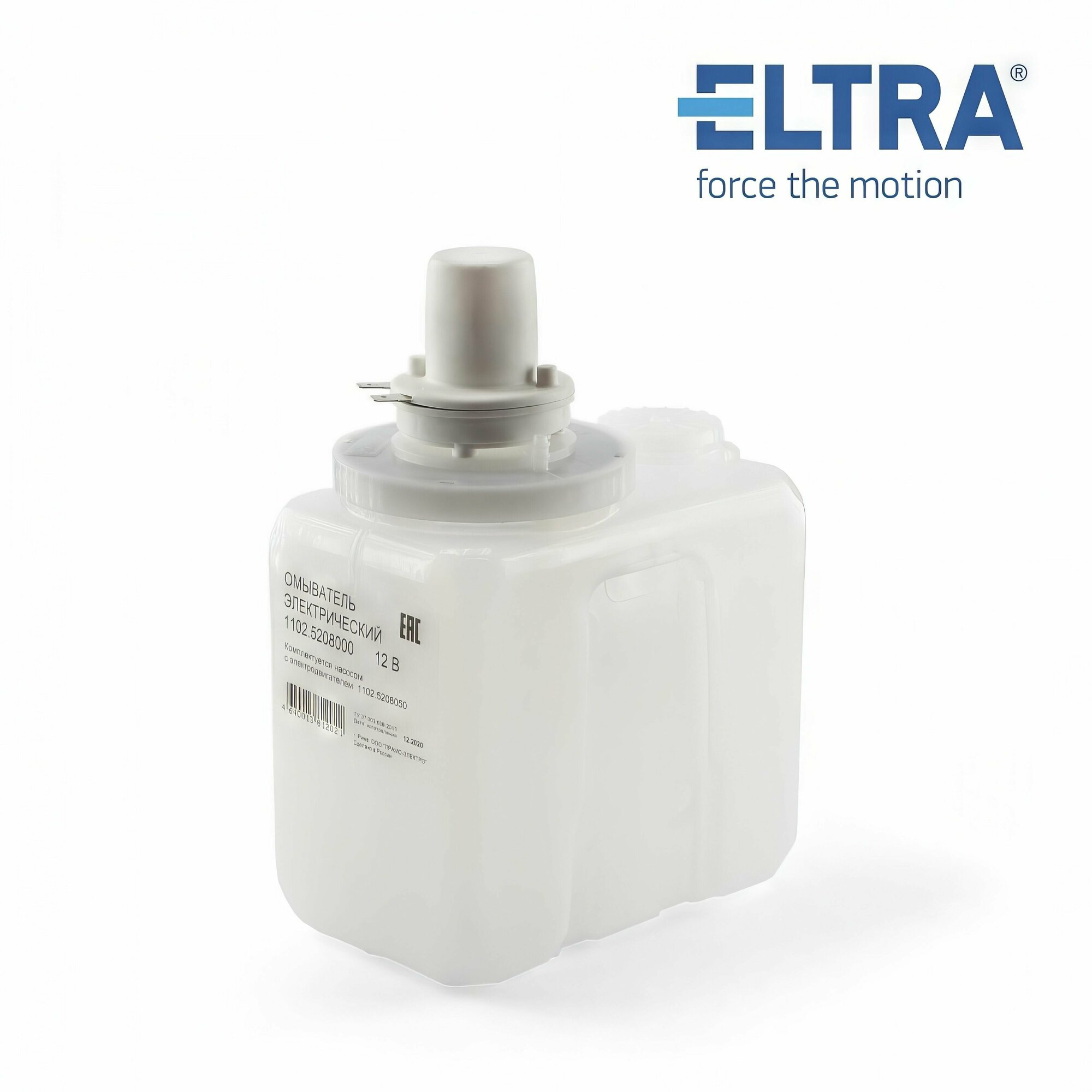 Бачок омывателя ВАЗ-2101-07, ГАЗ-3307 без жиклеров, V 2л. "ELTRA", 1102.5208000