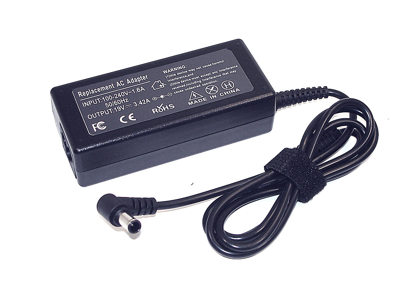 Блок питания для монитора и телевизора LCD LG 19V 3A 57W 6.5х4.4mm (PA-1700-08), без сетевого кабеля, OEM