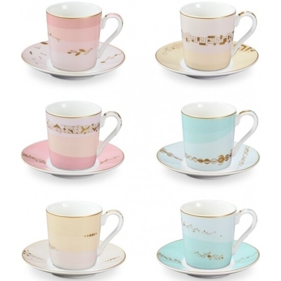 Набор для эспрессо Tescoma myCOFFEE чашка с блюдцем, 6 шт, Romance (387717)