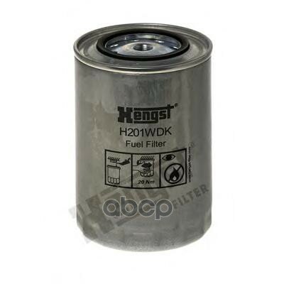 Фильтр топливный! D108 H170 M16x1.5 IVECO STRALIS 06> Hengst арт. H201WDK
