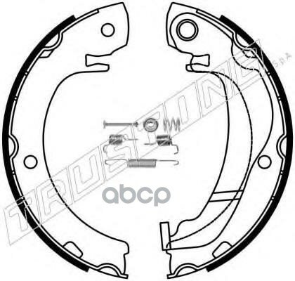 К-т бараб. тормоз. колодок Trusting арт. 115325K