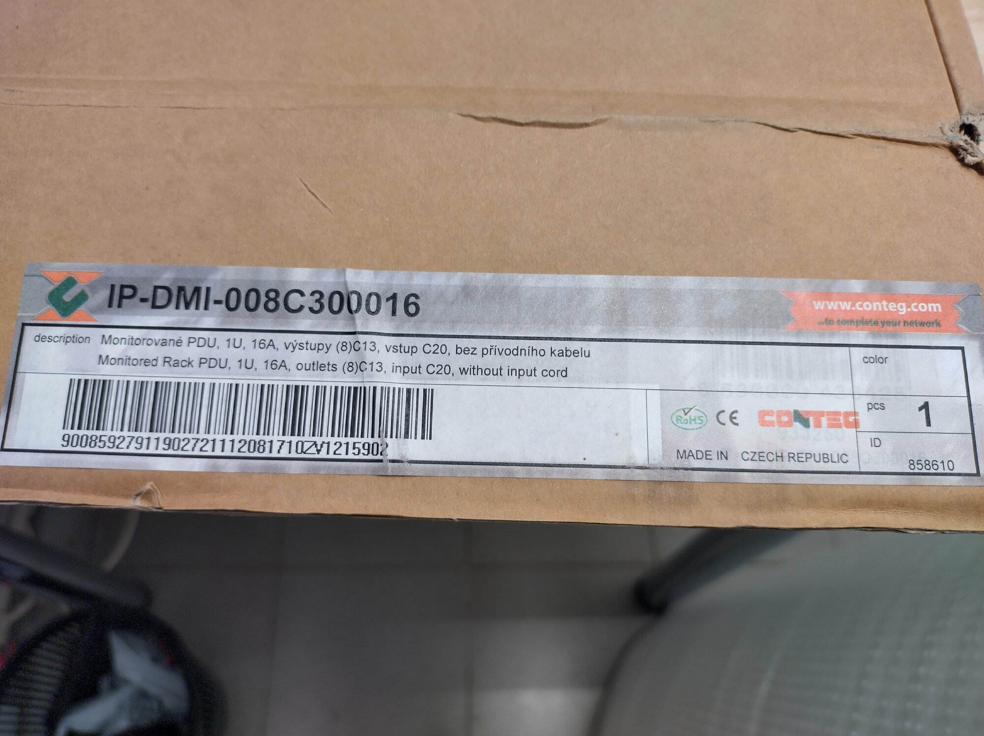 IP Блок розеток PDU Conteg IP‑DMA‑008C300016 серия IP-DMA Conteg