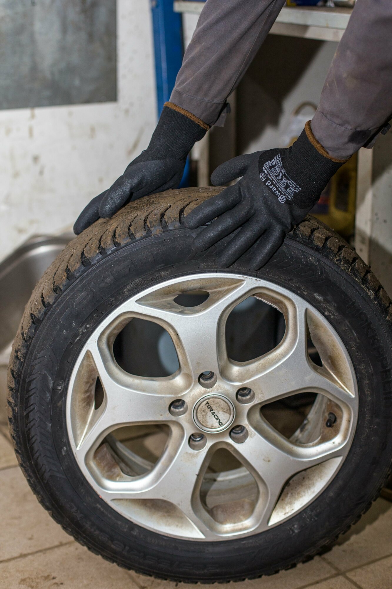 Перчатки двойные с начёсом и вспененным нитрилом N5001 Gward Freeze Plus, утепленные до -35 С