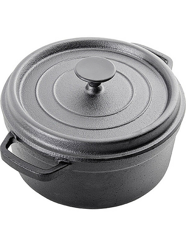 Кастрюля с крышкой индукция Mayer&Boch, чугунная, 3,5л